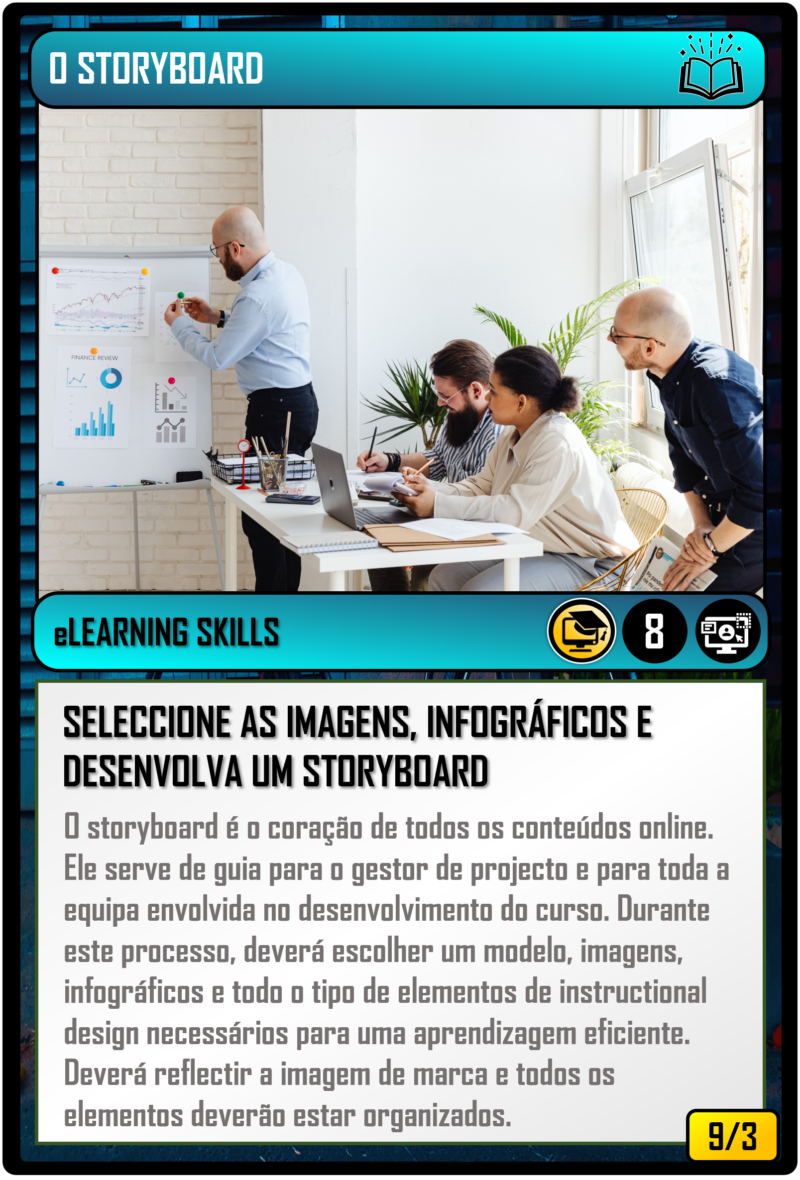 STORYBOARD - ETAPAS DO PROCESSO DE DESENVOLVIMENTO DE UM CURSO ...